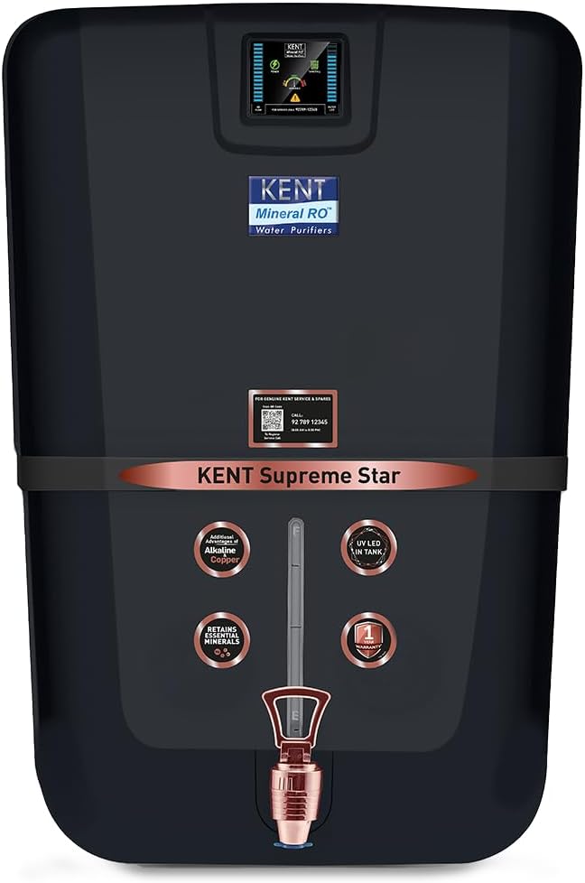 KENT Supreme Extra RO+UV Water Purifier| Alkaline pH8+ Water| Patented ...