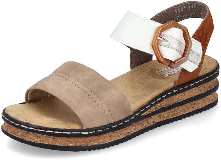 Rieker Women Sandals 62964, Ladies Strappy Sandals: Amazon.co.uk: Fashion