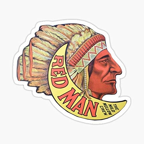 Amazon.com: Red Man Vintage Chewing Tobacco Ad - Graphic Sticker for ...