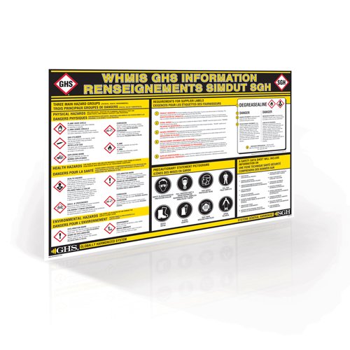 GHS/WHMIS: Information Wall Chart, 24"x 36", FRENCH : Amazon.ca ...