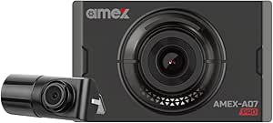 Amazon.co.jp: 青木製作所（AMEX） ドライブレコーダー 前後録画 駐車録画対応 AMEX-A07PW : 車＆バイク