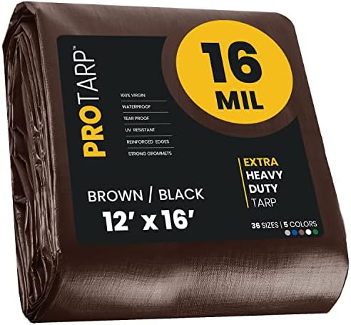 Amazon.com: 40x60, Heavy Duty 10 Mil Tarp Cover, Lightweight ...