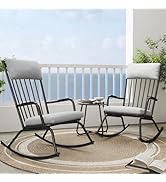 Amazon.com : Grand patio Rocking Chair Outdoor, Oversized Papasan ...
