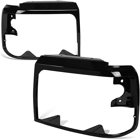 Amazon.com: Factory Style Headlight Door Bezels Cover Compatible with ...