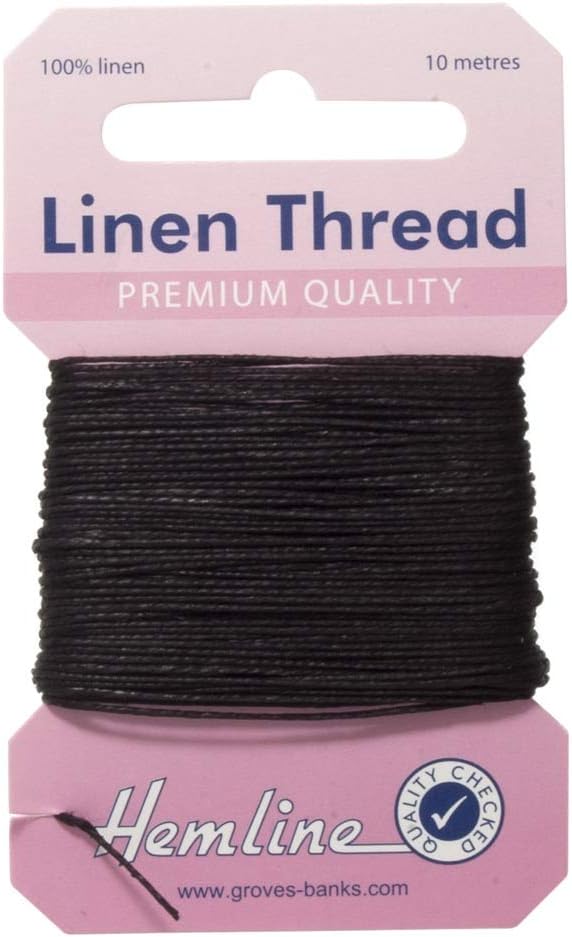 Hemline Strong Linen Thread for Sewing and Repair of Canvas, Upholstery, Saddlery and Heavy ...