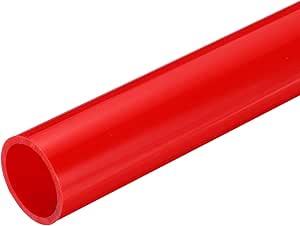 MECCANIXITY PVC Rigid Round Pipe 27.2mm ID 32mm OD 350mm Red High ...