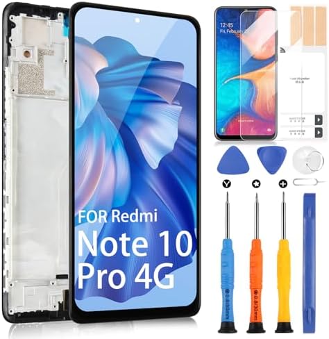 Amazon.com: for Redmi Note 10 Pro 4G Screen Replacement for Xiaomi ...