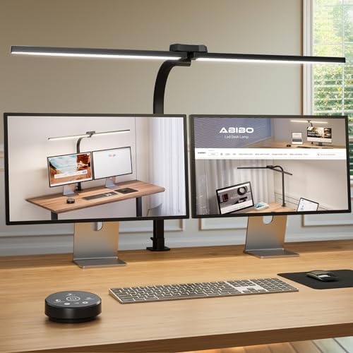 rigors LED Desk Lamp with Clamp,Swing Arm Desk Light with Remote ...