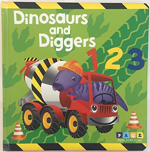 Dinosaurs and Diggers 123 Toddlers Counting - Kids Books - Childrens ...