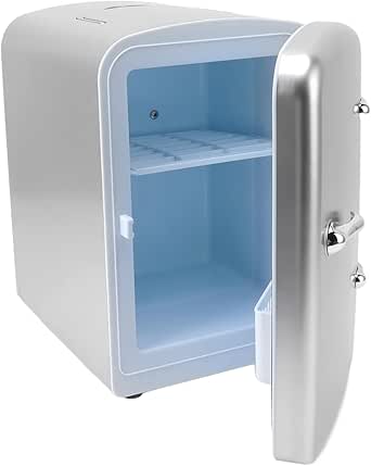 Amazon.com: Pyhodi Portable Mini Fridge, 4 Liter 6cans Capacity Retro ...