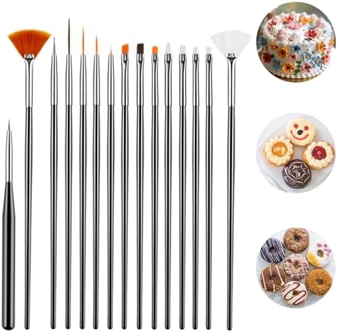 Amazon.com: Cake Painting Brushes, 45 Pcs Cake Decorating Brushes ...