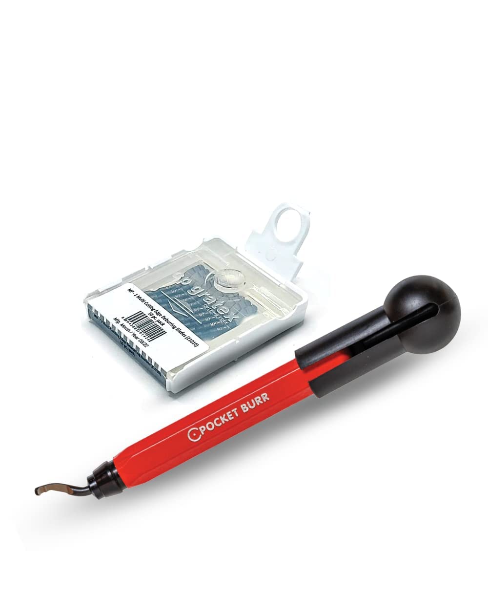 CP GRAT.EX Handheld Deburring Tool [Yellow/Black] - 3/8” Pocket Burr ...