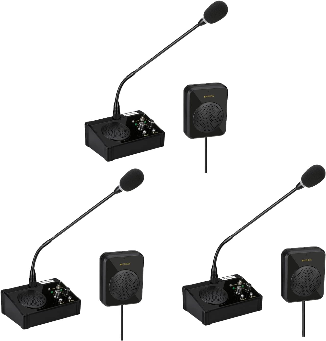 Amazon.com : Retekess TW106 Window Intercom System Dual Way,Counter ...