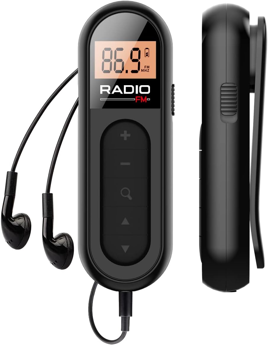 Retekess V-112 AM FM Radio Portable Mini Radio with Earphone Pocket ...
