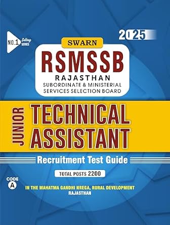 Rajasthan Junior Technical Assistant Recruitment Test Guide / Book 2025 ...