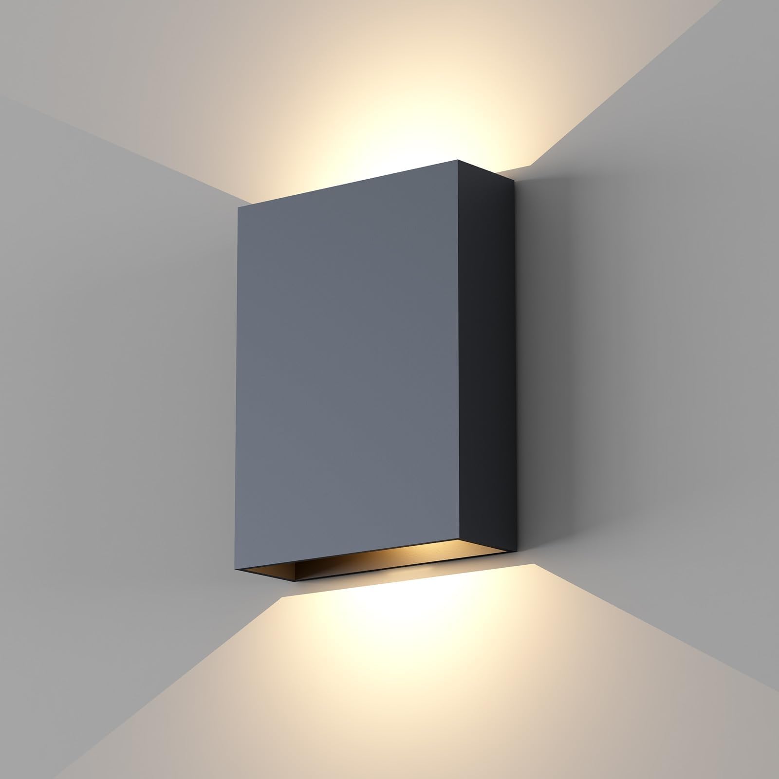 PLUSLED Modern Outdoor Porch Light Up and Down Lights Outdoor Patio ...