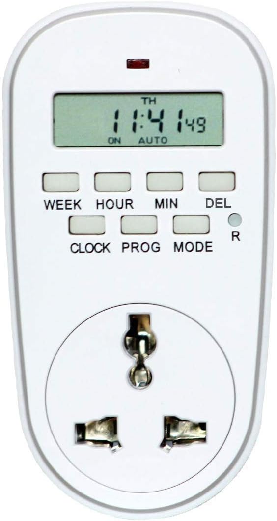 Socket Type Digital Programmable Plastic Electronic Timer : Amazon.in ...