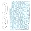 600 Pieces, 25mm - Number Stickers, Waterproof Vinyl Stick On Numbers ...