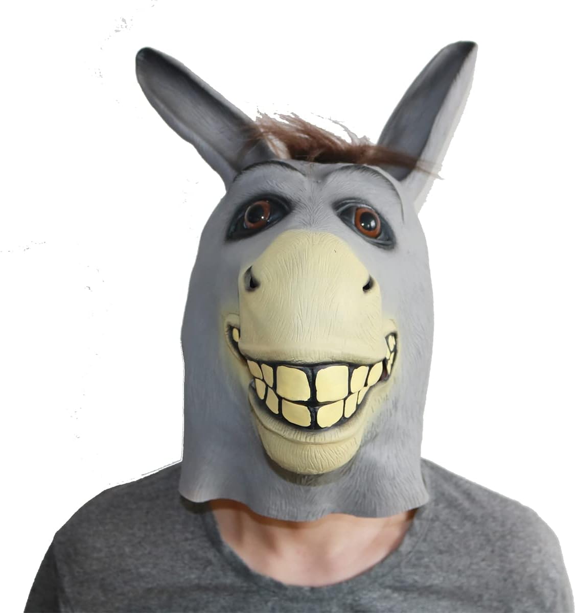 Amazon.com: STYLER Funny Donkey Head Mask - Animal Full Head Masks for ...