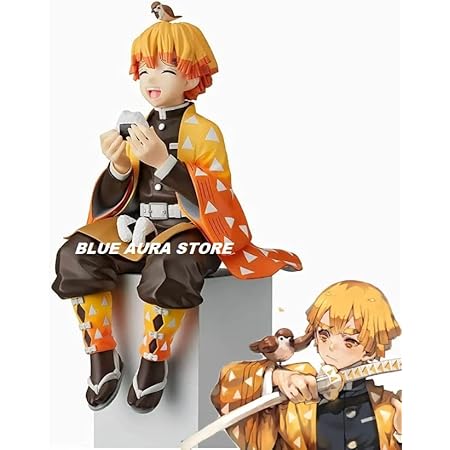Blue Aura Demon Slayer Zenitsu Agatsuma Action Figure Look Up Figurine ...