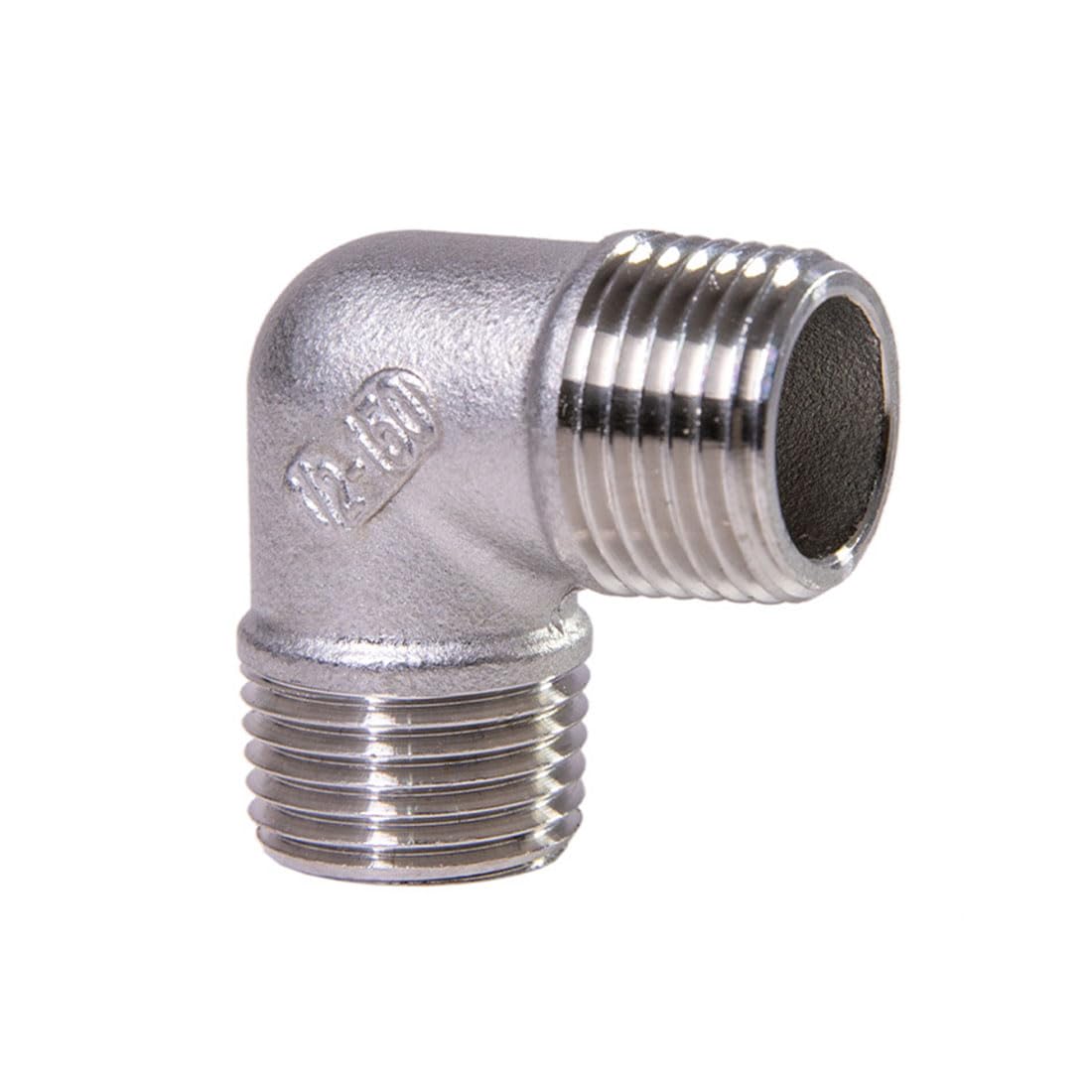Snapklik.com : 90 Degree 1/2" Male To Male Thread Elbow NPT Stainless ...