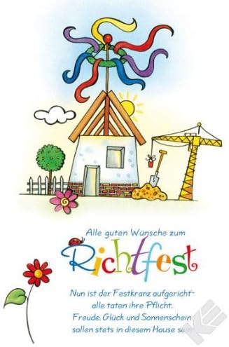 Karte Richtfest Amazon De Küche Haushalt Wohnen