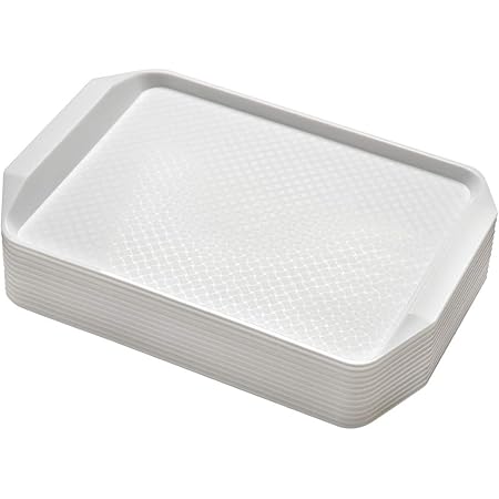 Amazon.com: Aebeky Plastic Fast Food Tray,16.7 by 11.8-Inch,Set of 12 ...