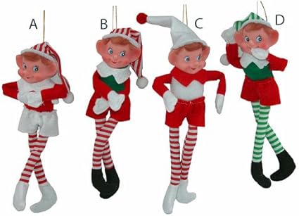 Amazon.com: Bendable Pixie Elf Doll Shelf Sitter 9" (Single Elf - Comes ...