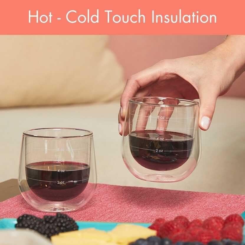 Snapklik.com : Uba Portion Control Wine Glasses - Built-in Measurements ...