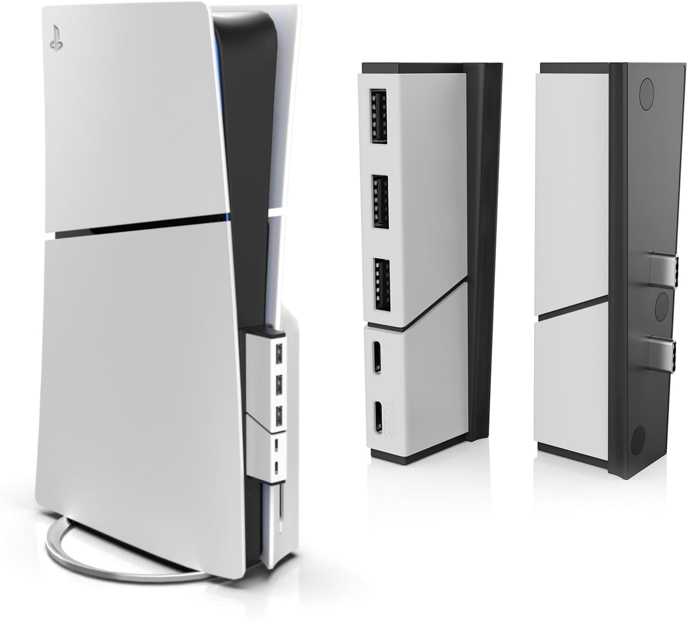 Amazon.com: RICIPUSO Concentrador USB de 5 puertos solo para PS5 Slim Console Disc & Digital ...