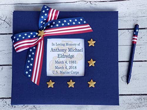 Amazon.com: Custom Military Funeral Guest Book Set : Handmade Products