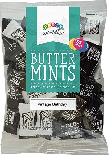 Amazon.com : Party Sweets Vintage Birthday Themed Buttermints by ...