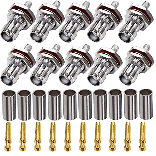 RF SIGNAL TNC Female Waterproof Connector TNC Female Plug Crimp ...