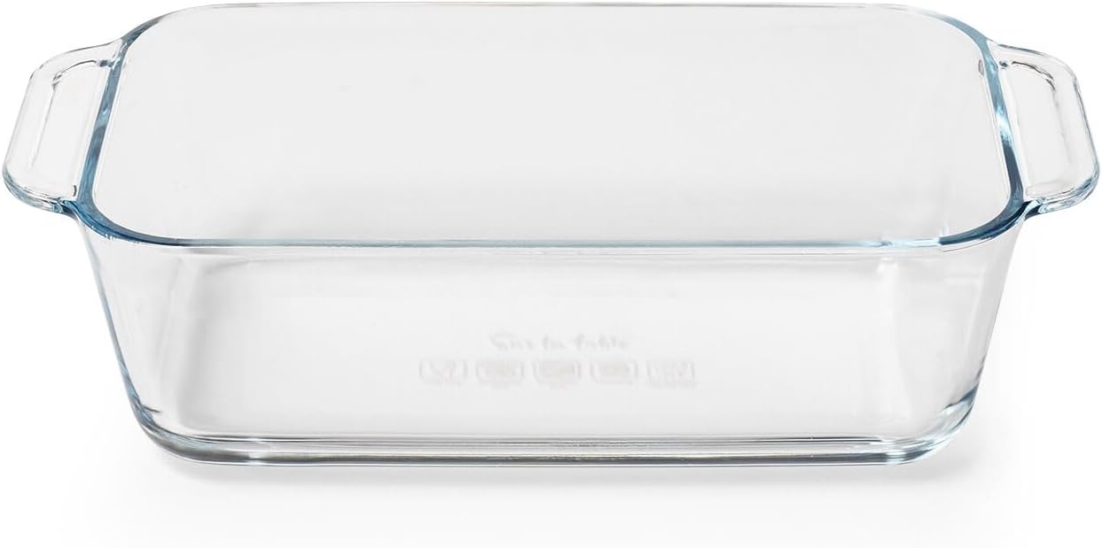 Amazon.com: Pyrex Basics 1.5qt Loaf Dish, 1.5 Quart, Clear - Single ...