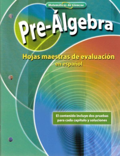 Amazon.com: Matemáticas de Glencoe (Glencoe Mathematics) - Pre-Álgebra ...