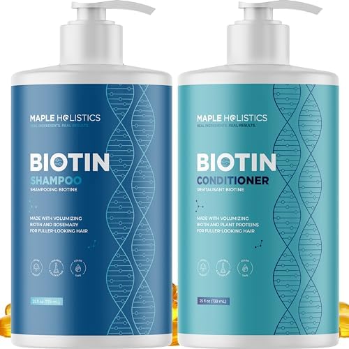 Amazon.com: Rosemary Biotin Shampoo and Conditioner Set - Volumizing ...