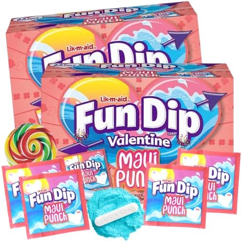 Amazon.com : Fun Dip Valentine’s Card and Candy Carton, 22 Count of To ...