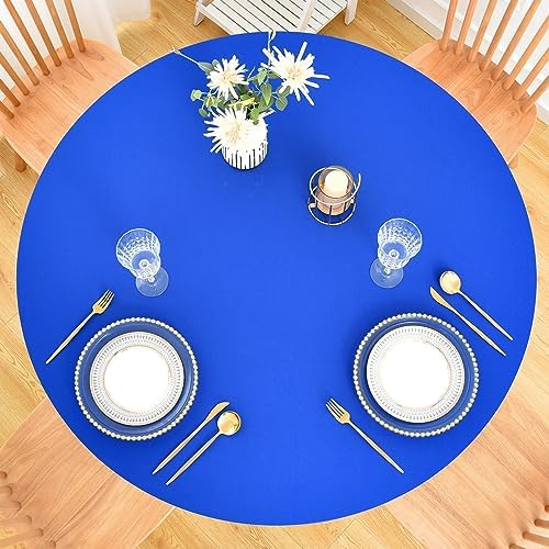 Amazon.com: Monibana Round Fitted Tablecloth with Elastic Edged for ...