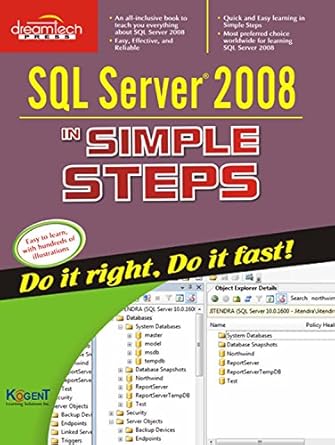 Amazon.com: SQL Server 2008 in Simple Steps eBook : Kogent Learning ...