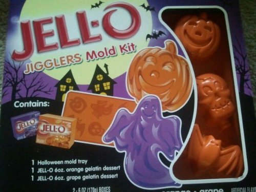Amazon.com : 1 ~ Jello Jigglers Halloween Mold Kit Ghost/pumpkin 1 Box ...