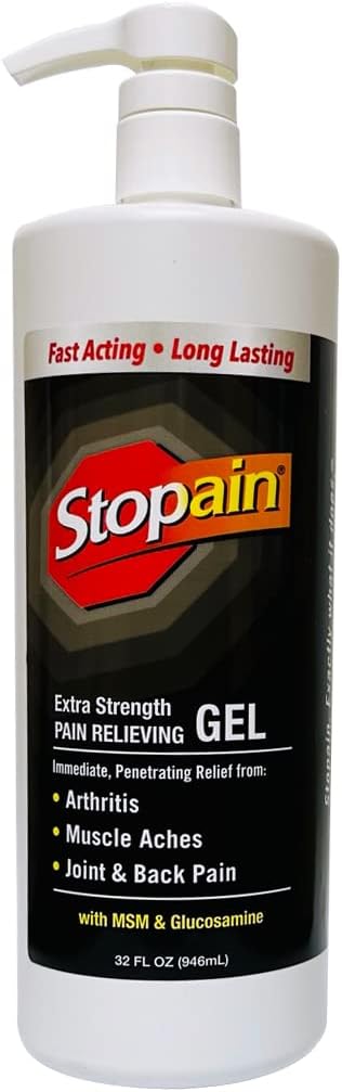 Amazon.com: Stopain Pain Relief Gel 32oz, USA Made, Max Strength Fast ...