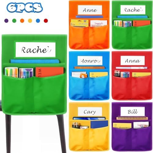 Amazon.com: EAONE Chair Pockets for Classrooms Set of 24, Large ...