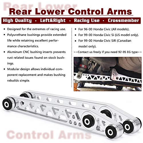 Snapklik.com : RearBillet Aluminum Lower Control Arms Relacement For 96 ...