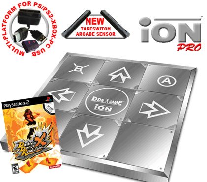 Amazon.com: Dance Dance Revolution Limited Edition iON Pro Metal Dance ...
