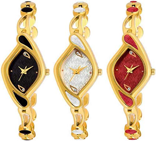 BID New Attractive Stylish Girls Combo Watches Pack of 3 : Amazon.in ...