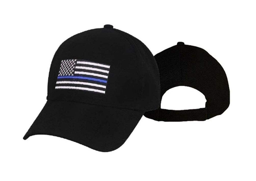 Buy AES Thin Blue Line Flag Low Profile Police Baseball Cap Law ...