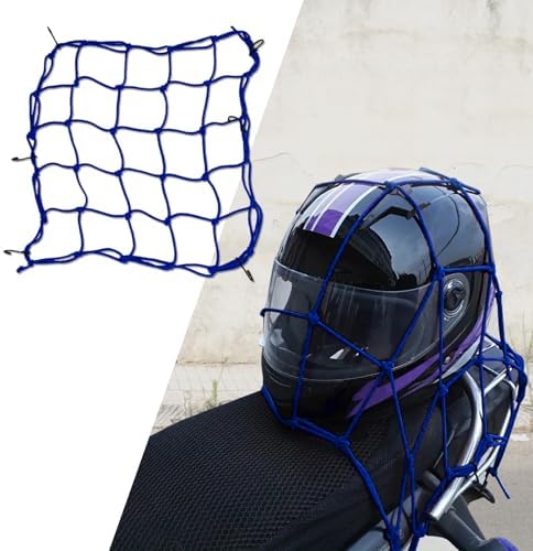 Amazon.com: HAOBO Motorcycle Cargo Net, 15.7"x15.7" Heavy Duty Bungee ...