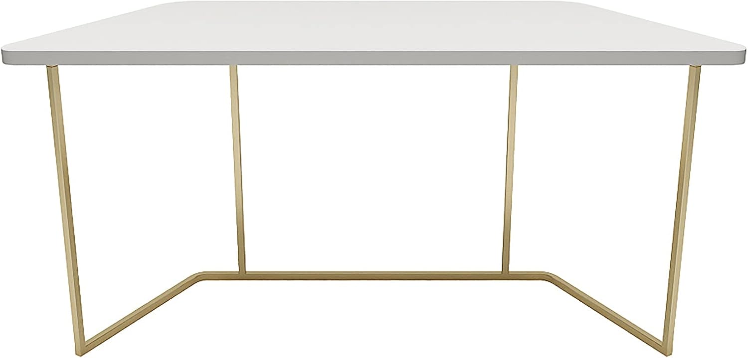 Display Stand Display Desk, Display Table with White Shelf, Metal ...