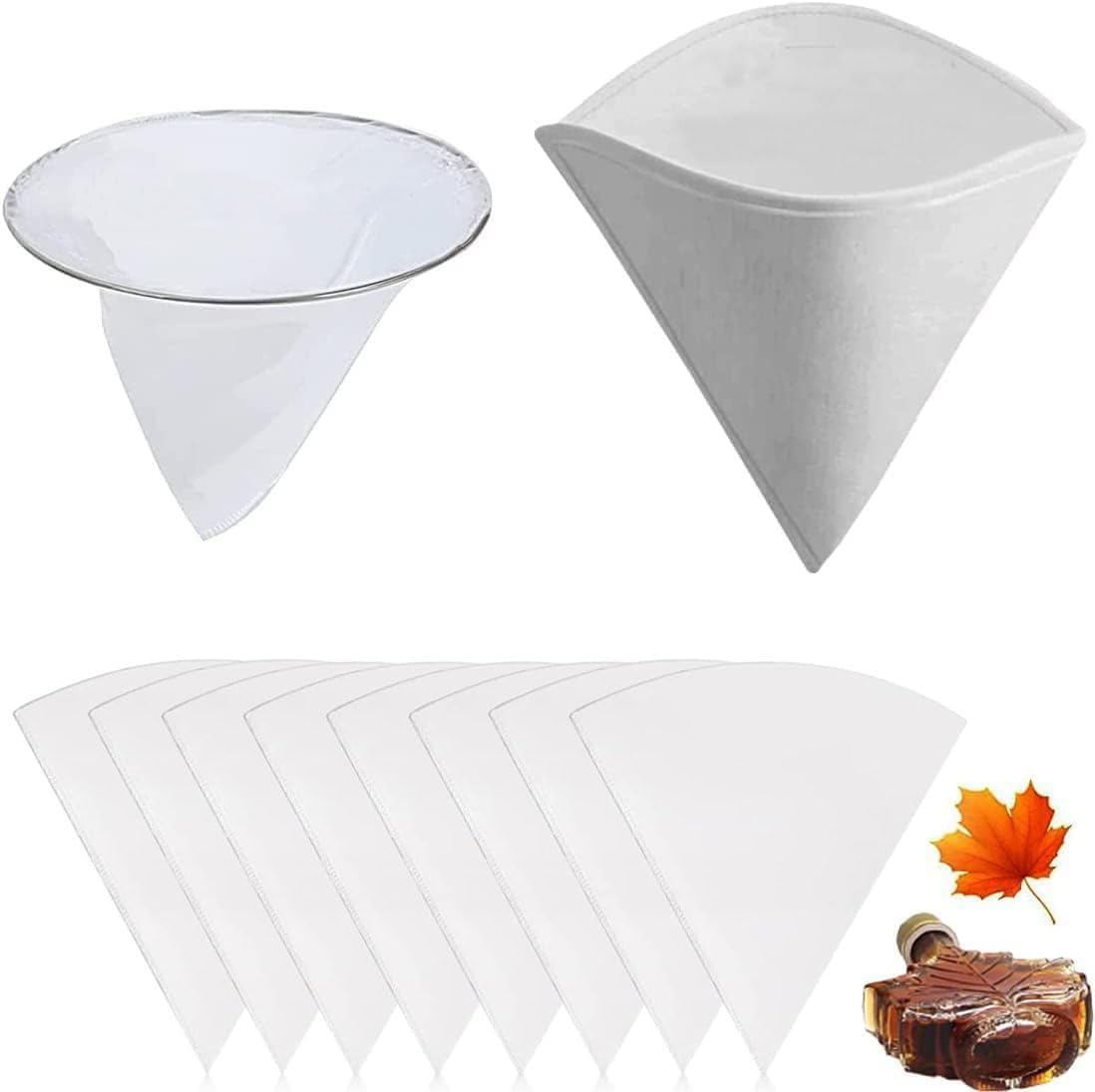 Maple Syrup Filter Set, 10 Pcs 1 Qt Reusable Maple Syrup Filter System ...
