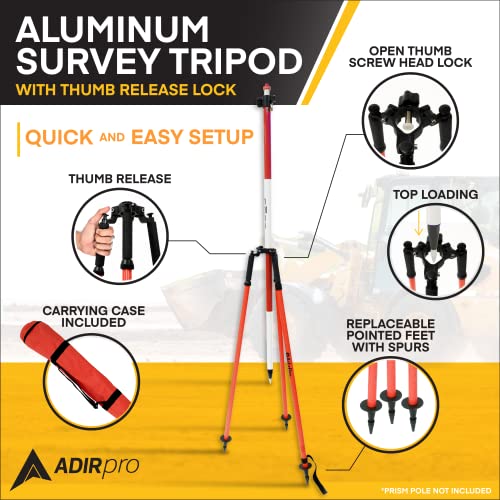 Snapklik.com : AdirPro Prism Pole TripodAluminum Range Pole TripodUse ...